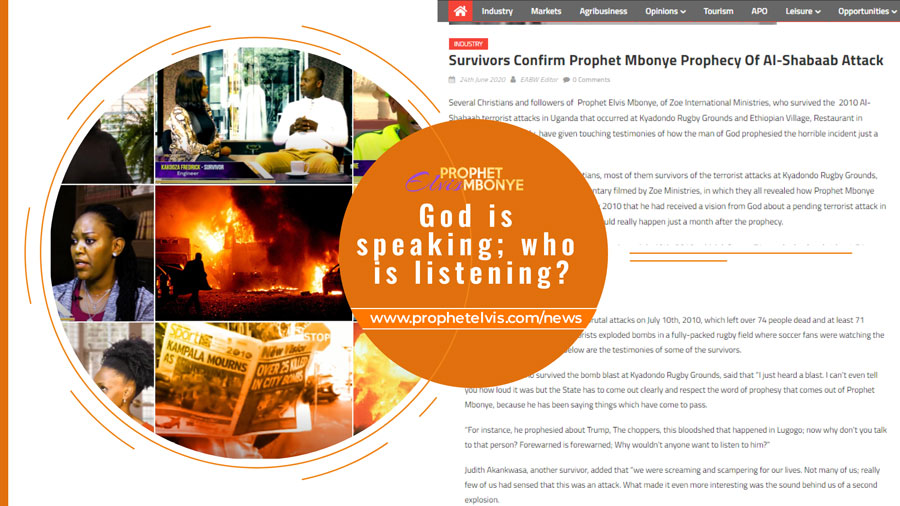 Prophet Elvis Mbonye recounts his first-ever prophetic experience ... Prophet Elvis Mbonye recounts his first-ever prophetic experience ...